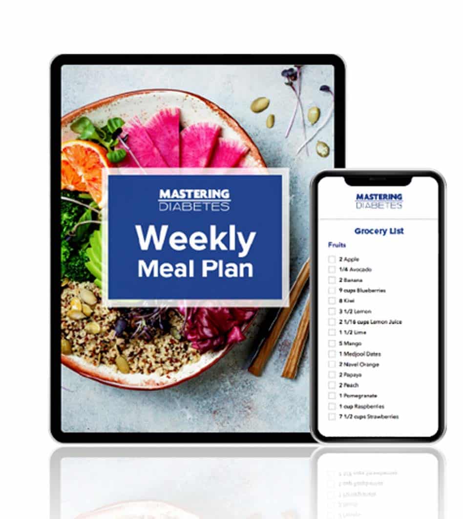 Cart The Mastering Diabetes Weekly Meal Planner Mastering Diabetes 